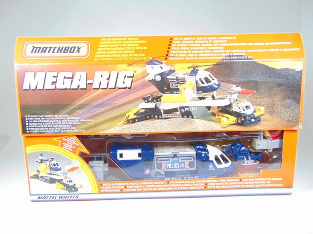 MATCHBOX MEGA-RING PACK POLICE HÉLICOPTÈRE CAMION VINTAGE 1998 !! neuf ...