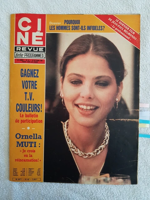 CINE REVUE N°42 1981 Ornella Muti Belmondo F.astaire W.haines Darry Cowl Cabrel EUR 4,00 ...