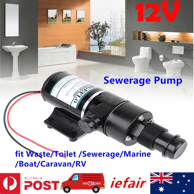 MACERATOR WASTE TOILET Sewerage Water Pump- Marine/Boat/RV/Caravan 12V ...