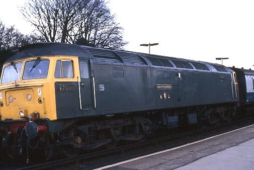 ORIGINAL COLOUR SLIDE of green 47500 BR class 47 diesel loco £0.99 ...