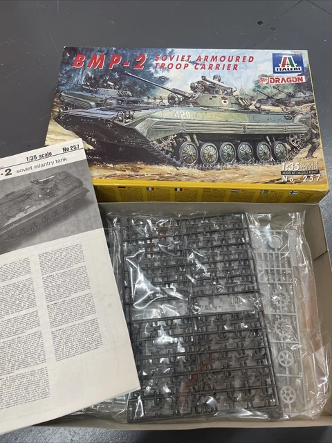 ITALERI 1/35 257 BMP 2 Soviet Armoured Troop Carrier Model Kit NO ...
