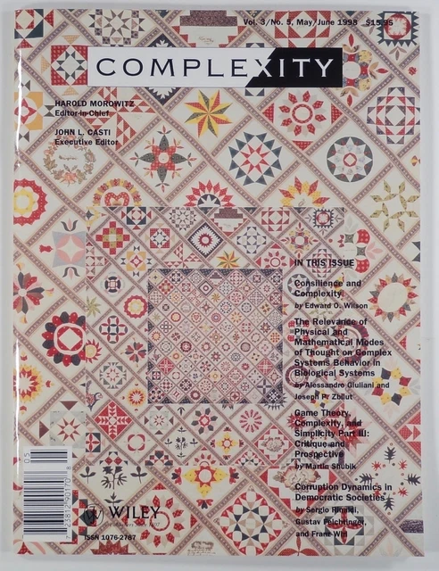 1998 COMPLEXITY GAME Theory BIOLOGICAL MODELS social dynamics ...