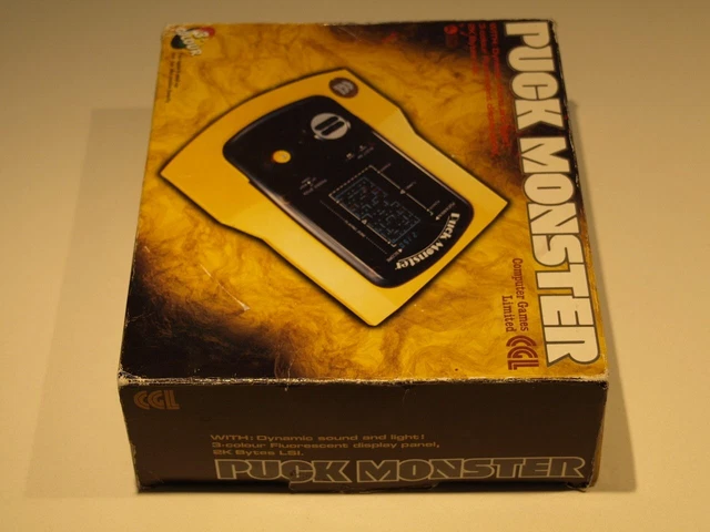CGL ORIGINAL BOXED & COMPLETE Gakken PUCK MONSTER Pac Man LSI Vintage ...