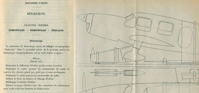 CAUDRON SIMOUN C-635 Monoplane Rare Technical Manual 1930's period ...
