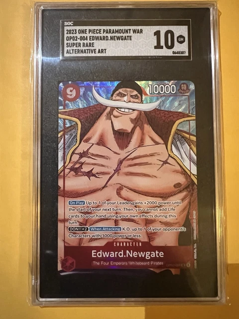ONE PIECE EDWARD Newgate Op02-004 Alt Art SGC 10 EUR 60,84 - PicClick FR