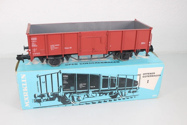 MÄRKLIN SPUR 1 5850 offener Güterwagen Hochbordwagen der DB Omm55 OVP TOP(MM89B) EUR 38,51 ...