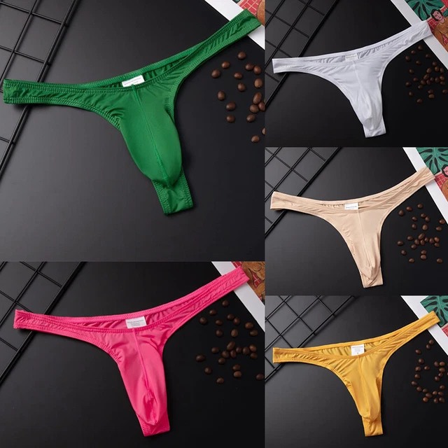 Uomo Slip Perizoma Mutandine Tanga Intimo Vita Bassa Ultra Sottile 7608