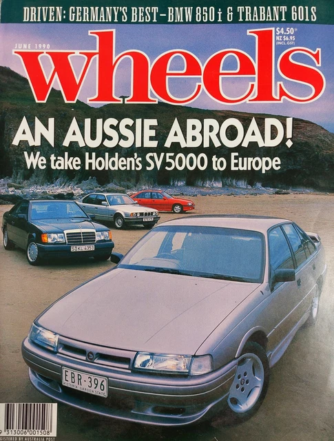 WHEELS MAG JUN 1990 HSV VN SV5000 v BMW E34 535i v Mercedes 300CE v ...