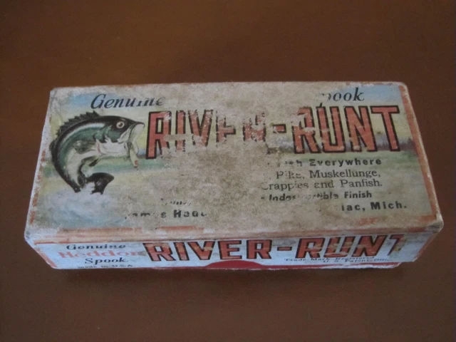 RARE VINTAGE HEDDON RIVER RUNT SPOOK Floater Lure, In Original Box £11. ...