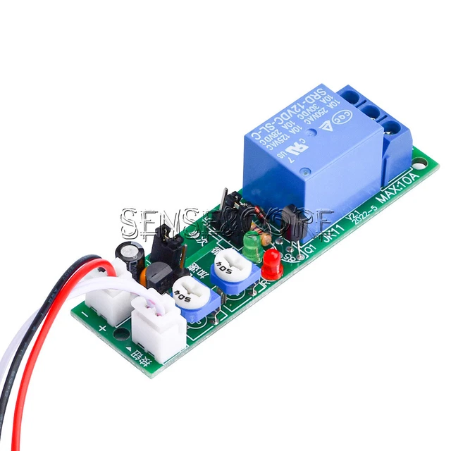 ADJUSTABLE 0-24H CYCLE Timer Delay Relay Module On/Off Switch DC 5V 12V ...