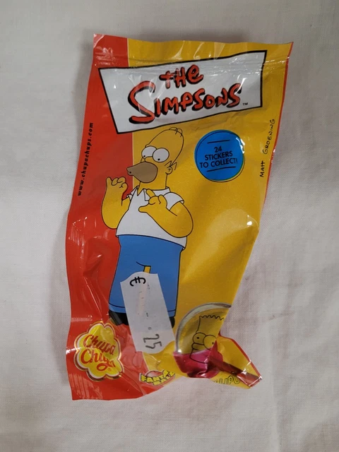 ORIGINAL THE SIMPSONS HOMER Chupa Chups Candy Lollipop NIP Sucker with ...