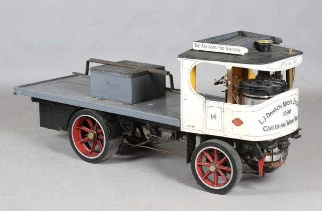 3” SCALE LIVE steam lorry wagon Atkinson six tone ride on like traction ...
