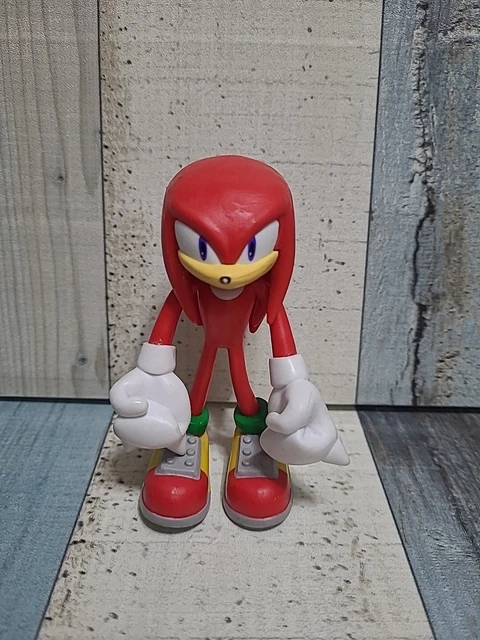 KNUCKLES JAKKS ACTION Figure Poseable Sonic The Hedgehog Movie 2 Sega 4 ...
