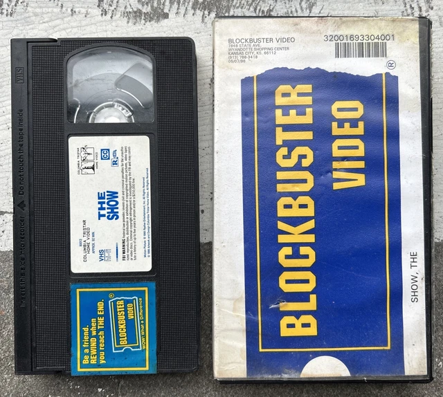 VINTAGE BLOCKBUSTER VIDEO VHS Tape THE SHOW 1995 with Clamshell Rental ...
