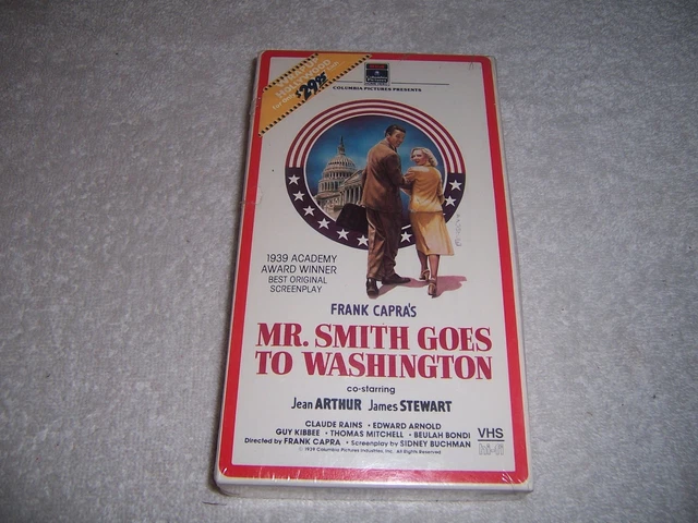 MR. SMITH GOES to Washington VHS Video Jean Arthur James Stewart NEW ...