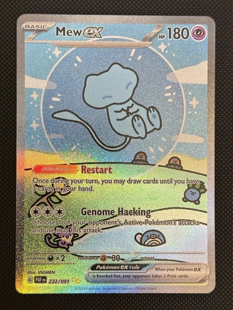 POKÉMON TCG BUBBLE Mew EX Paldean Fates Special Illustration Rare Card ...