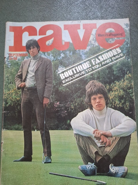 RARE RAVE MAGAZINE SEPTEMBER 1965 Stones Bryds Harrison Donovan Biba ...