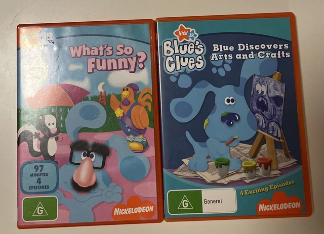 BLUE'S CLUES - What's So Funny? & Blue Discovers Arts & Crafts (DVD ...