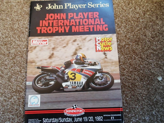 JOHN PLAYER INTERNATIONAL Trophy Meeting Programme 1982 £2.99 - PicClick UK