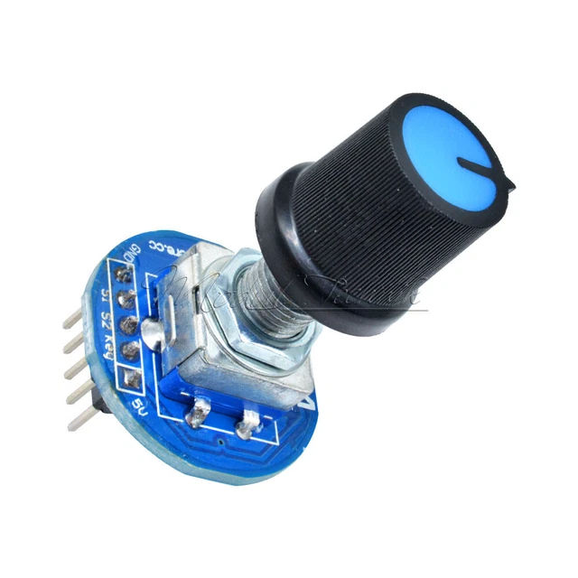 ROTARY ENCODER ROTATING Potentiometer Arduino 5V Knob Cap Digital ...