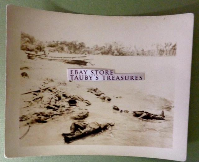 WW2 PHOTO DEAD Soldiers Beach Water World War Two Photograph vintage ...