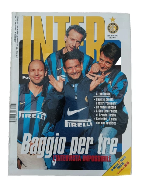 INTER FOOTBALL CLUB Rivista N.5 Maggio 1999 Baggio Roberto Aldo ...
