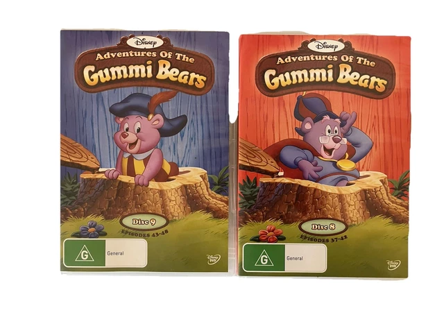 DISNEY ADVENTURES OF The Gummi Bears DVD Disc 8 & 9 Region 4 RARE Free ...