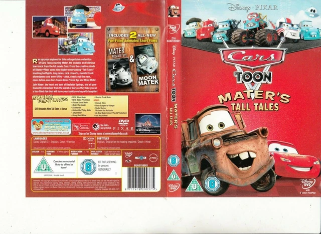 CARS-TOON-MATER'S TALL TALES-ANIMATED Ca-DVD $19.95 - PicClick AU