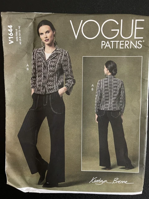 VOGUE V1644 MISSES Jacket & Trousers Sizes 6-14 UNCUT £14.50 - PicClick UK