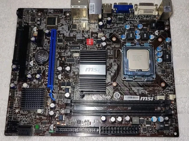 MSI G41M-P25 MICROATX Motherboard + Intel Xeon E5440 £30.00 - PicClick UK
