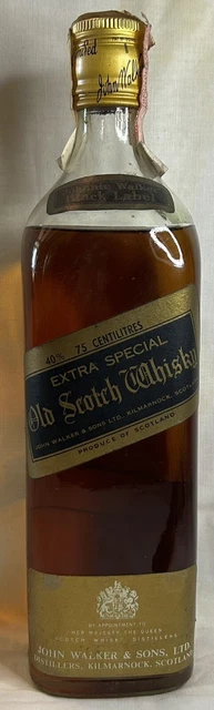 VINTAGE JOHNNIE WALKER Black Label Old Whisky Scotch N*078 75cl 40% EUR ...