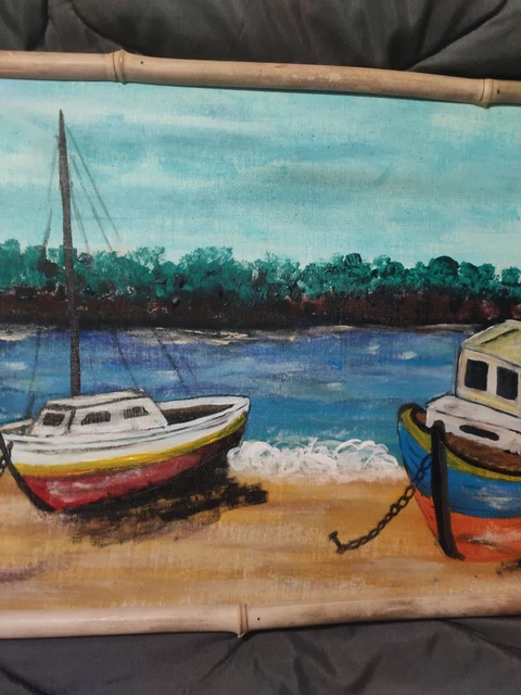 ANCIEN TABLEAU HUILE sur toile signé kalvas francois daté 2019 EUR 9,00 ...