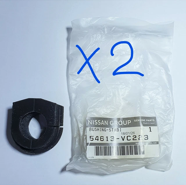 GENUINE NISSAN PATROL Y61 GU Wagon Set of 2 Front Stabilizer Bar Bushes ...