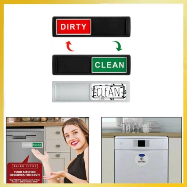 ROOM CLEANING TIPS Magnet Indicator Cleanliness Signs Dishwasher ...