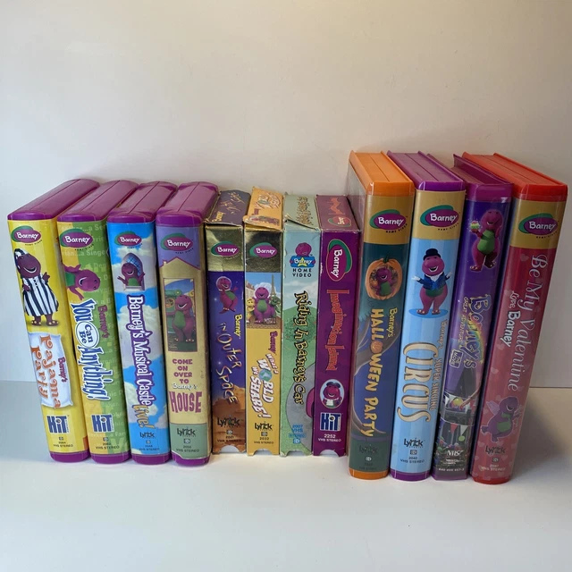 LOT OF 12 Barney VHS Tapes 90’s HiT Lyrick Barney Home Video Classic ...