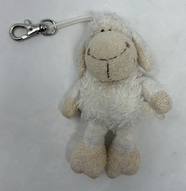 NICI BEIGE SHEEP Lamb Plush Keyring Soft Toy (L7) Bag Charms Plushies ...