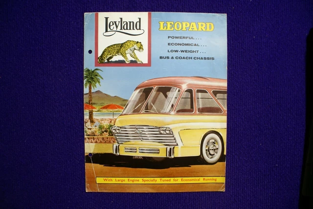 LEYLAND LEOPARD BUS Coach Under Floor Engine Chassis Brochure Technical ...