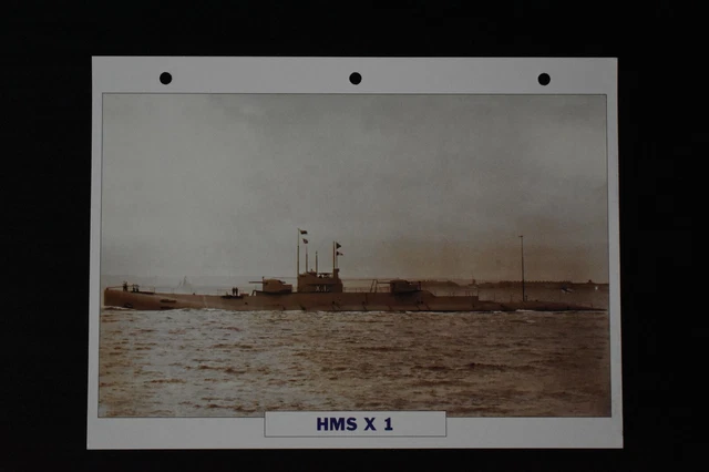 ATLAS NAVAL SUBMARINE HMS X 1 1923 Submarine Cruiser Photo Print Maxi ...