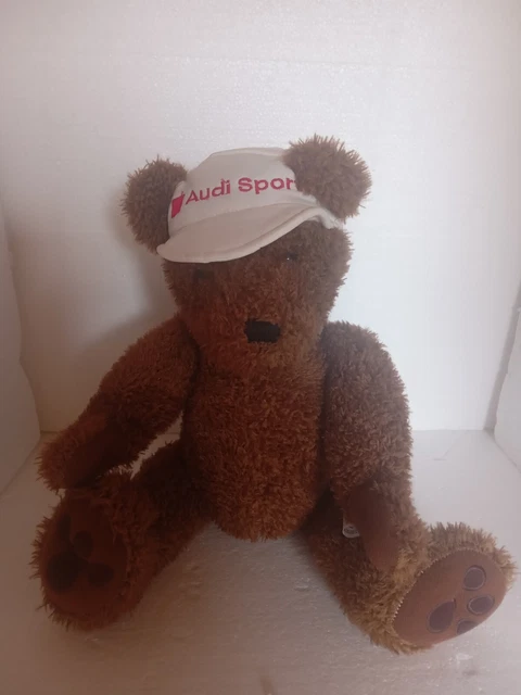 RARE AUDI SPORT Racing Car Driver Teddy Bear Plush Soft Toy No Jacket £ ...