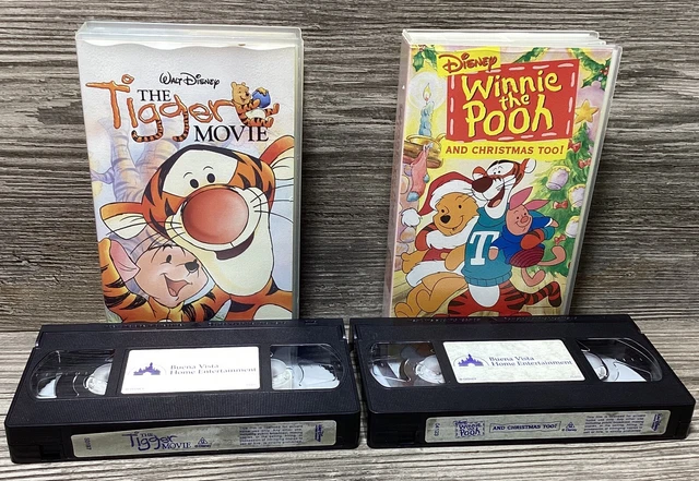 VHS DISNEY TIGGER Movie Plus Winnie The Pooh and Christmas Too ...
