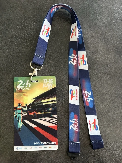 BADGE PADDOCK 24H Le Mans 2025 grand format image en relief, dédicacé ...