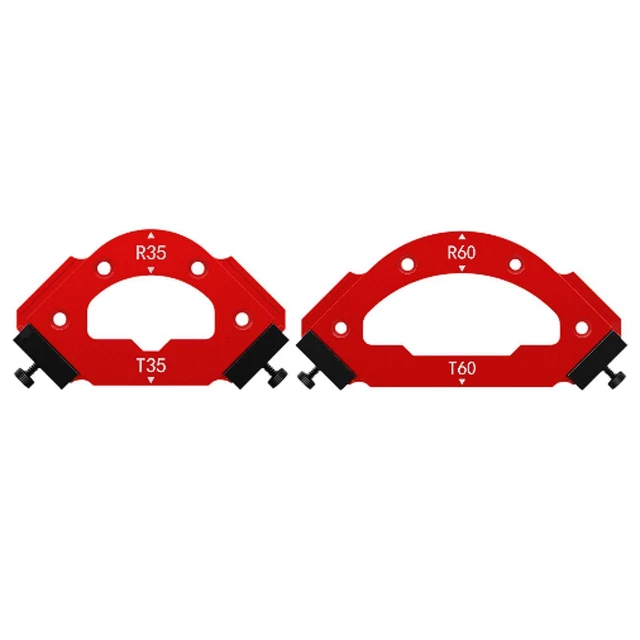 CURVE ANGLE POSITIONING Template Corner Jig Router Template, Hardware ...