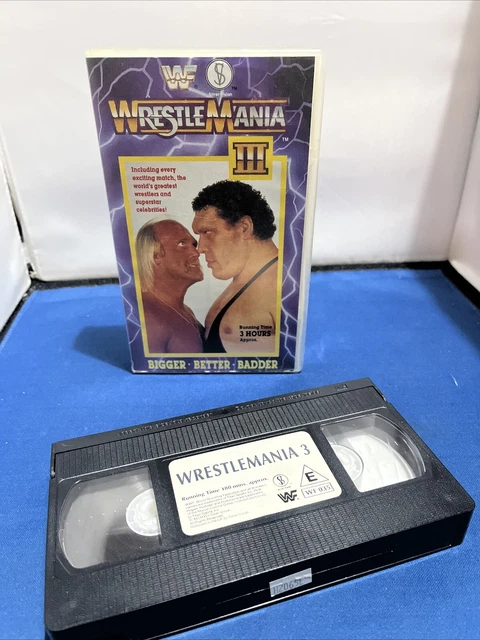 WWE / WWF Wrestlemania 3 VHS - RARE £5.50 - PicClick UK