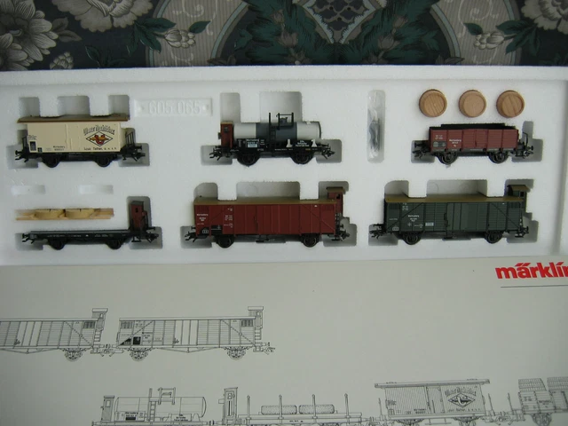 MÄRKLIN H0 NR. 45101 Güterwagen-Set "Geislinger Steige" 6-tlg. Ep. I ...