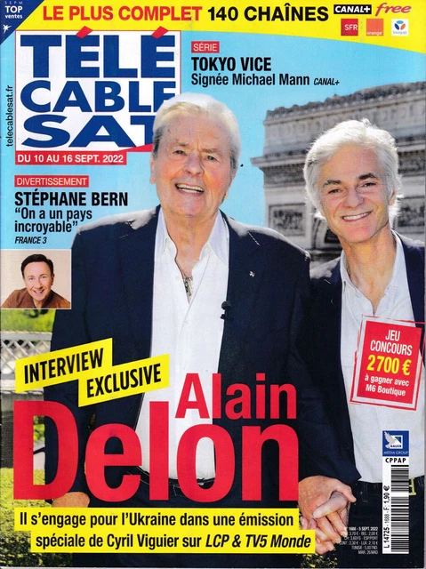 TÉLÉ CÂBLE SAT N° 1688/2022 - Alain Delon Tokyo Vice Samir Nasri ...