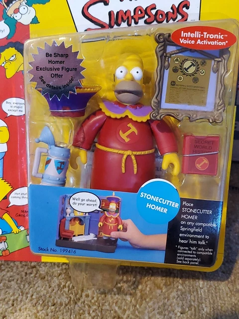 THE SIMPSONS PLAYMATES WOS INTERACTIVE STONECUTTER HOMER FIGURE ...