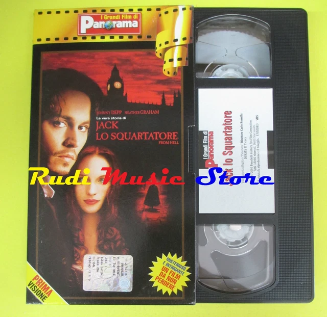CARDBOARD VHS MOVIE JACK LO RIPPER johnny depp PANORAMA (F38**) No DVD ...