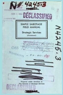 SIMPLE SABOTAGE FIELD Manual de Office of Strategic S... | Livre | état ...