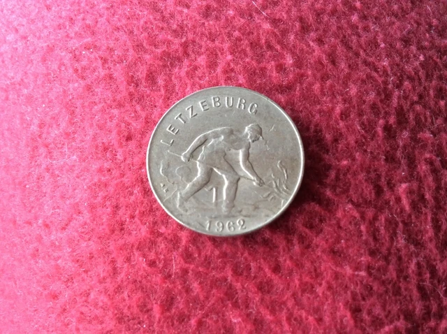LETZEBURG (LUXEMBURG - 1 FRANC - 1962 - Sehr Schöne Münze, Versand ...