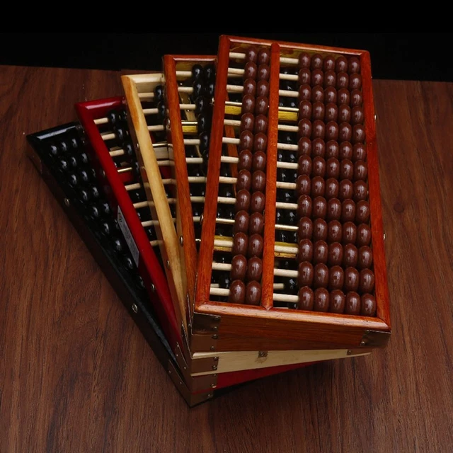 SQUARE CALCULATION BEAD Multicolor Counting Abacus Calculation Rack ...